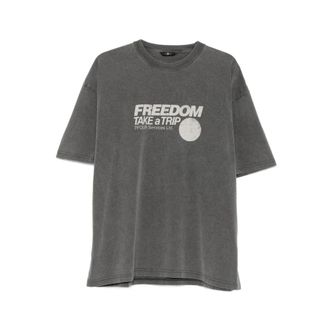 7 For All Mankind Graphic 3VD T-Shirt - - Tops - Herren - Grau - M