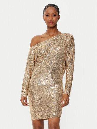Guess Coctailkleid 5RGK69 6166A Goldfarben Bodycon Fit