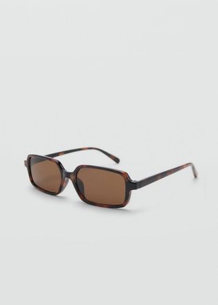 Mango Sonnenbrille mit halbtransparentem Gestell schokolade - Damen - Einheitsgr&ouml;&szlig;e - MANGO