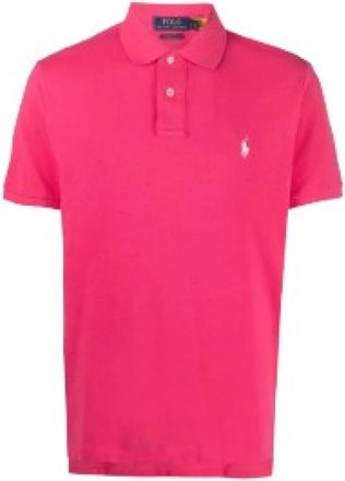 Polo Ralph Lauren Homme, Tops, Rose, Taille: XL Polo Pony Cotton Polo