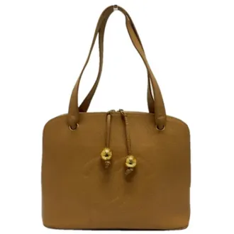 Chanel Pre-owned Cuir sacs-chanel - Femme - Pre-owned - Brun - Taille: ONE Size