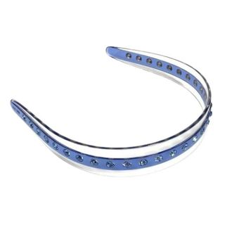 Miu Miu Serre-t&ecirc;te Pre-owned &agrave; Strass - Femme - Pre-owned - Bleu - Taille: ONE Size