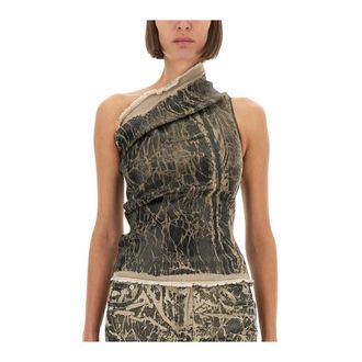 Rick Owens Athena One-Shoulder Top - - Tops - Damen - Mehrfarbig - S