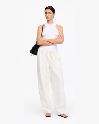 Arket Pull-on-Jeans -Wei&szlig;