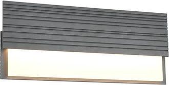 Trio Leuchten LED Außen Wandleuchte Mariza 247060142, Aluminium Druckguss, Glas weiß, inkl. 10 Watt LED