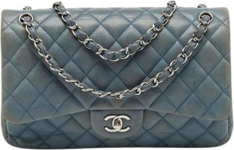 Chanel Sac bandouli&egrave;re vintage Pre-owned - Femme - Pre-owned - Bleu - Taille: ONE Size