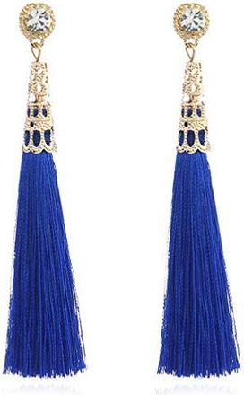 Generic Boucles doreilles &agrave; la Mode f&eacute;minine Bijoux Boucles doreilles Boh&egrave;me Longues Franges Dangle, Bleu Durable et utileDurabilit&eacute;