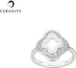Ceranity Bague motif - Argent 925 - Oxyde de Zirconium - T58 - 1-12/0093-B
