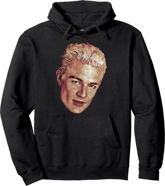 Buffy the Vampire Slayer Buffy The Vampire Slayer Spike Oversized Portrait Retro TV Pullover Hoodie