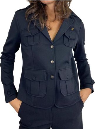 Aeronautica Femme, Vestes, Noir, Taille: 46 FR Americana