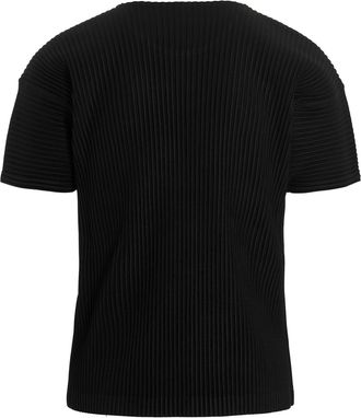 Homme Pliss&eacute; Issey Miyake Pleated T-Shirt - Black