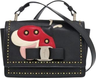 Ferragamo Mini sac port&eacute; &eacute;paule Pre-owned - Femme - Pre-owned - Noir - Taille: ONE Size