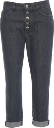 Dondup Femme, Jeans, Noir, Taille: W29 Pantalon en cuir Nappa ample Koons