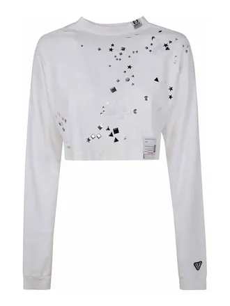 Miharayasuhiro Pull Col Rond - Blanc