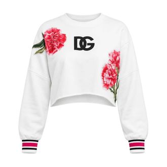 Dolce & Gabbana Sport - Femme - Sweatshirts et sweats &agrave; capuche - Blanc - Taille: 34 FR
