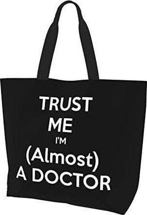 AOOEDM Fais-moi confiance. IM Almost ALadies Canvas Tote Sac &agrave; provisions r&eacute;utilisable