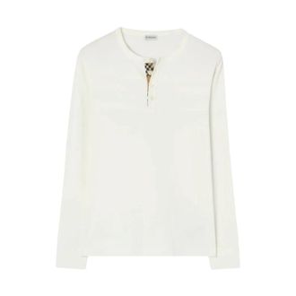 Burberry Homme, Tops, Blanc, Taille: XL M Jwear Henley