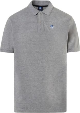 North Sails Homme, Tops, Gris, Taille: 3XL Polo avec &Eacute;cusson Logo