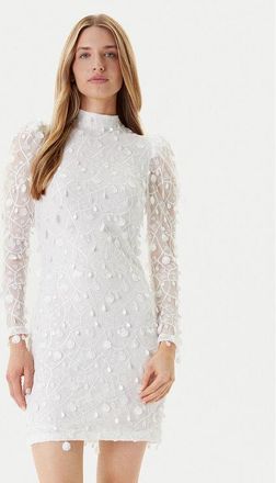 Vero Moda Coctailkleid 26030914 Wei&szlig; Slim Fit