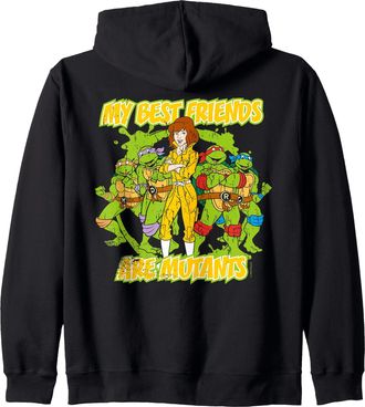 Teenage Mutant Ninja Turtles TMNT Turtle Power Die besten Freunde der Schildkr&ouml;ten im April-Retro-Cartoon Kapuzenjacke
