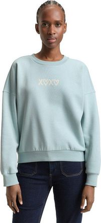 Tom Tailor Sweatshirt Rundhals, bequeme Passform, bedruckt