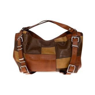 Diesel D-One Tophandle M - Femme - Sacs - Brun - Taille: ONE Size