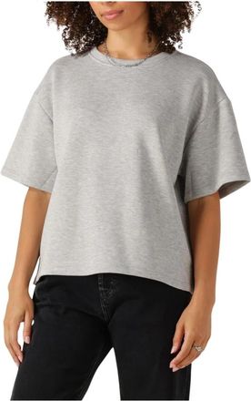 Object Damen Pullover & Weste Objandrea Re 2/4 T-shirt - - Tops - Damen - Grau - XL