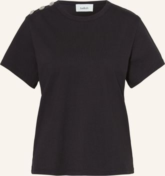 BA&SH Ba&Sh T-Shirt Elmer Mit Schmucksteinen grau