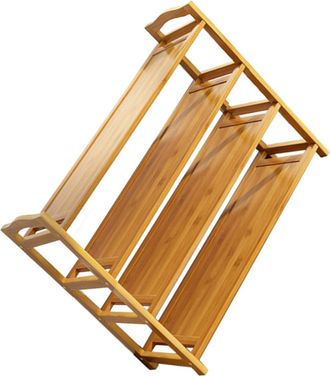 Artibetter Holz Schuhregal Stabiler Schuhständer Organizer für Flur Eingang Terrasse Platzsparend Robust