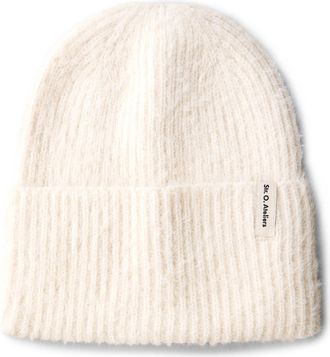 Street One Damen 5706452 Federgarn Beanie, Lucid White, Regular