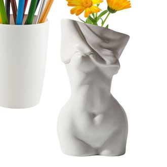 Generic Body Flower Vase - K&uuml;nstlerischer Blumenbeh&auml;lter, Elegantes K&ouml;rperdesign | weiblicher K&ouml;rper geformter Blumenhalter, Keramik dekorative, kreative Mode