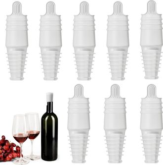 Generico Weinverschluss aus Silikon, 8 St&uuml;ck, wiederverwendbar, f&uuml;r die Verwendung mit Bier, Getr&auml;nken, Reisen, Zuhause, Bars, Partys, Mahlzeiten, Restaurants 