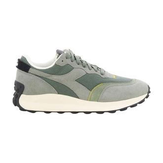 Diadora Homme, Chaussures, Vert, Taille: 44 EU Chaussures de course en daim vert