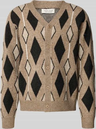Casual Friday Cardigan im Allover-Look Modell ALFRED