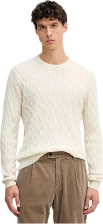Hackett Pull Col Rond Maille Fine - Homme - Pulls - Beige - Taille: XL