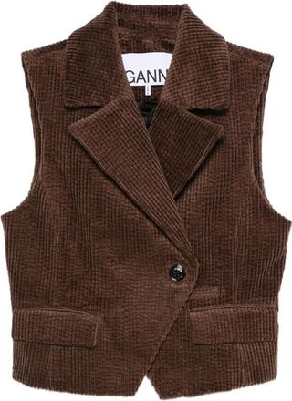 Ganni Femme, Vestes, Brun, Taille: 40 FR Ganni Vestes Brown