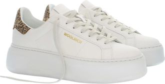 Woolrich Femme, Chaussures, Blanc, Taille: 39 EU Chunky Court Baskets