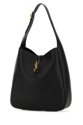 Saint Laurent Womens Black Leather Large Le 5 &Atilde; 7 Shoulder Bag Nero Borse A Mano