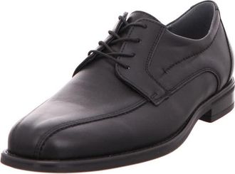 Waldl&auml;ufer Herren Businessschuhe Henri Schn&uuml;rschuh Glattleder Schn&uuml;rhalbschuhe B&uuml;ro Elegant Uni schwarz glatt-Leder Business