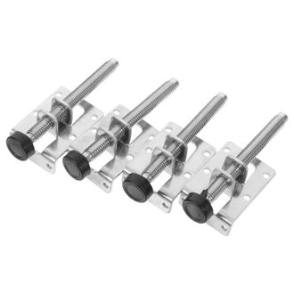 SOLUSTRE Verstellbare M&ouml;bel Nivellierf&uuml;&szlig;e aus Stahl 4 St&uuml;ck Gro&szlig;e Gr&ouml;&szlig;e Einstellbare M&ouml;belf&uuml;&szlig;e f&uuml;r Schr&auml;nke Tische und Werkb&auml;nke Rutschfestes Zubeh&ouml;r f&uuml;r Unebe