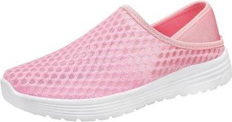 Generic Printemps Nouvelles chaussures d&eacute;contract&eacute;es Bordure Hot Plus un pied sur chaussures en maille Chaussures de maman Slide Pantoufles pour femmes dint&eacute;r
