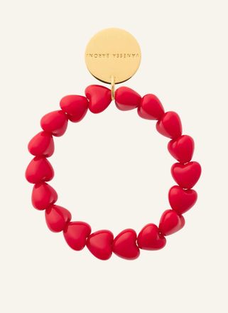 Vanessa Baroni Vanessa Baroni Armb&auml;nder Hearts Bracelet Scarlet Red By Glambou gold