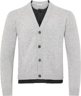 J.W.Anderson Homme, Pulls, Gris, Taille: M Layered Cardigan