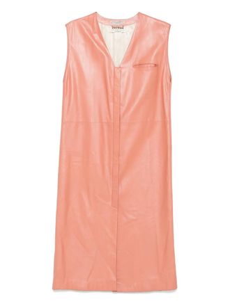 A.N.G.E.L.O. Vintage Cult robe en cuir (années 2000) - Rose