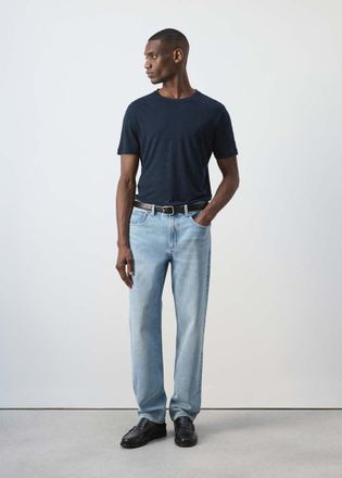 Mango Jean Bob regular-fit bleu clair - Homme - 38 - MANGO MAN