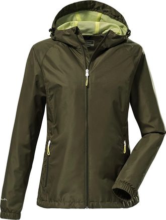Killtec Damen Funktionsjacke mit Kapuze, packbar KOS 15 WMN JCKT, dunkeloliv, 36, 38276-000