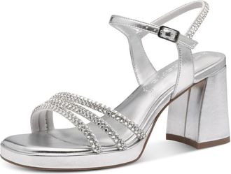 Tamaris Sandalette Damen Vegan Elegant metallic,EU 37