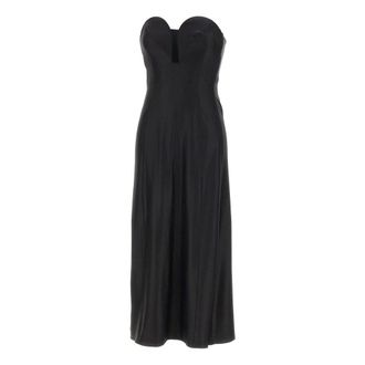 Paco Rabanne Femme, Robes, Noir, Taille: 38 FR Robe Midi Bustier Structur&eacute;e en Forme de Coeur Rabanne