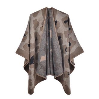 Generic &eacute;charpes, &eacute;charpes, ponchos ouverts, capes, pulls surdimensionn&eacute;s, cardigans d&eacute;contract&eacute;s et &eacute;charpes pour lautomne et lhiver, kaki, taille unique