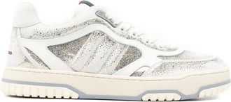 Gucci Sneakers mit Glitter-Streifen - Wei&szlig;